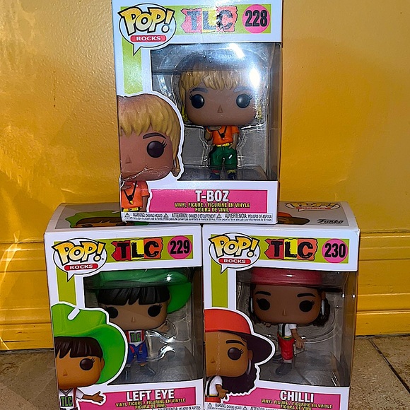 Funko | Toys | Funko Pop Tlc Bundle Tboz Left Eye Chilli Nib | Poshmark